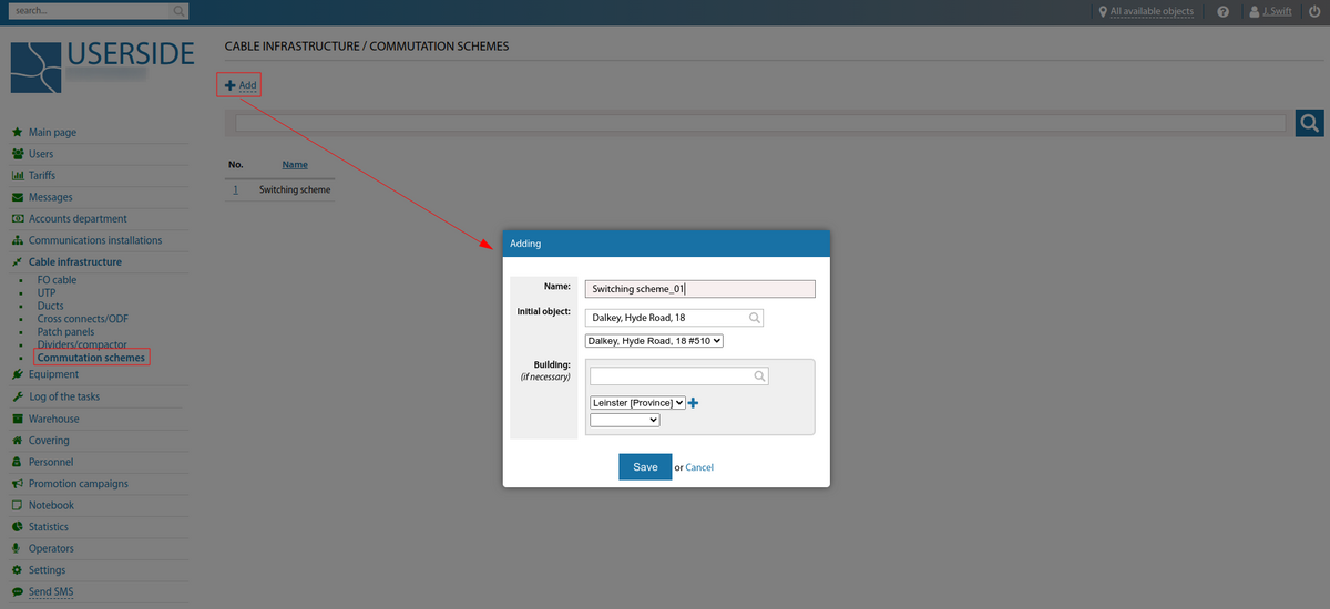 Commutation schemes — WiKi - UserSide