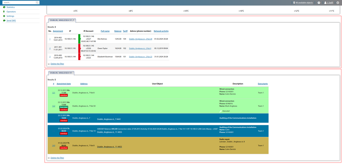 Personal settings — WiKi - UserSide
