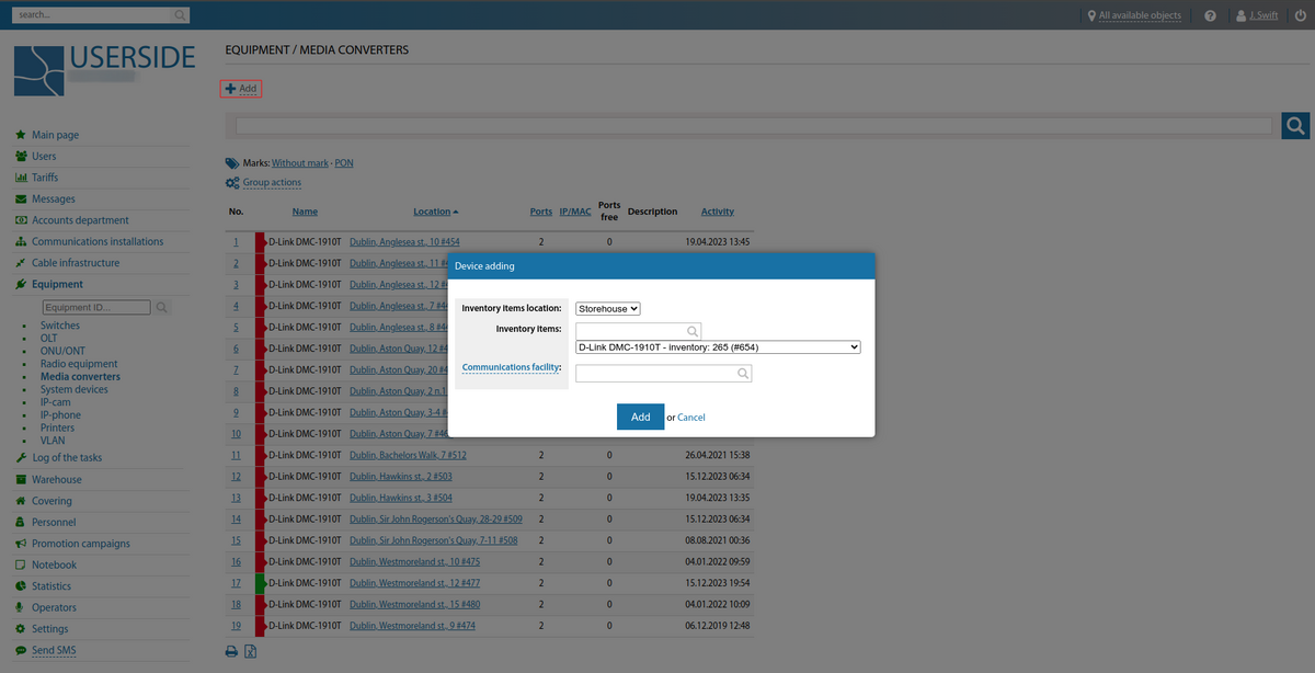 Media converters — WiKi - UserSide
