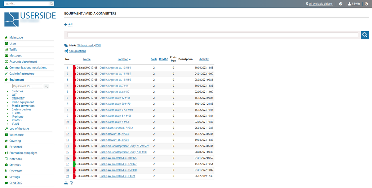 Media converters — WiKi - UserSide