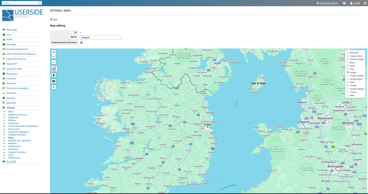 Settings - Maps — WiKi - UserSide